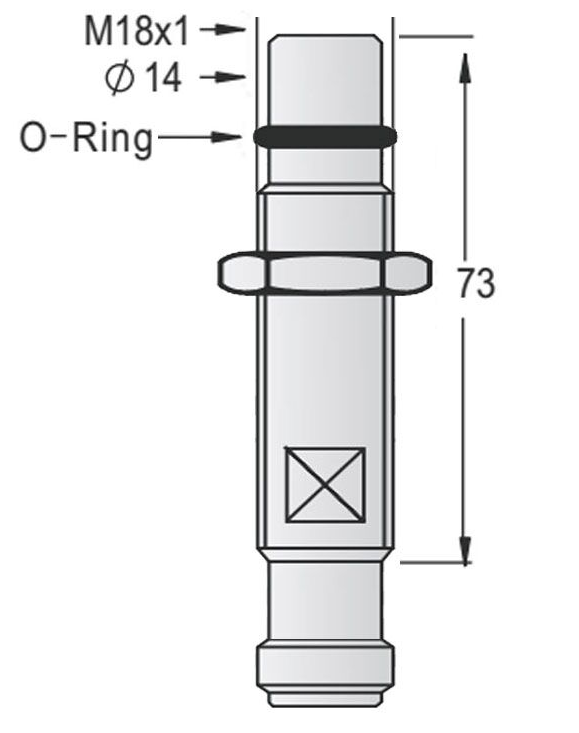 Waterproof IP68 Class High Pressure Proximity Sensor M18 DC Cylindrical ...