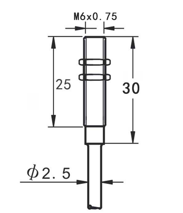 M6 Cylindrical Inductive Proximity Sensor Flush 1.5mm Long Distance For ...