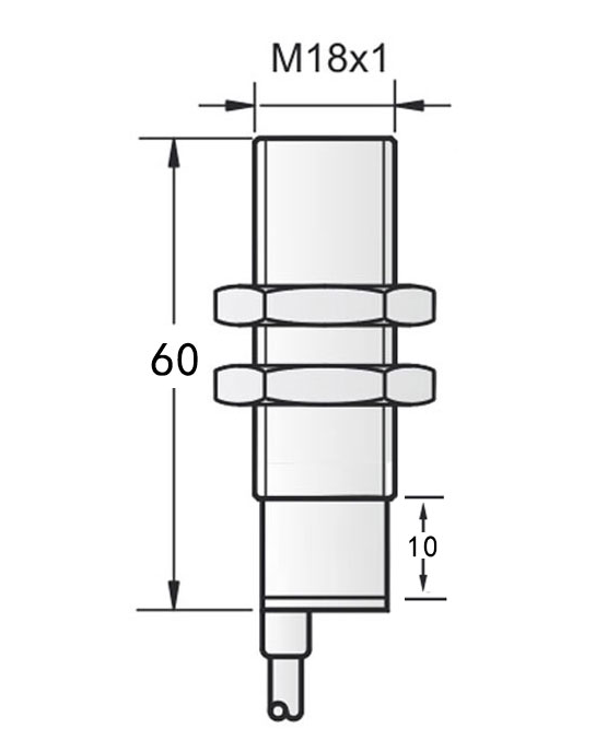 M18 Diffuse Laser Proximity Sensor Switch For Position Measurement NPN ...