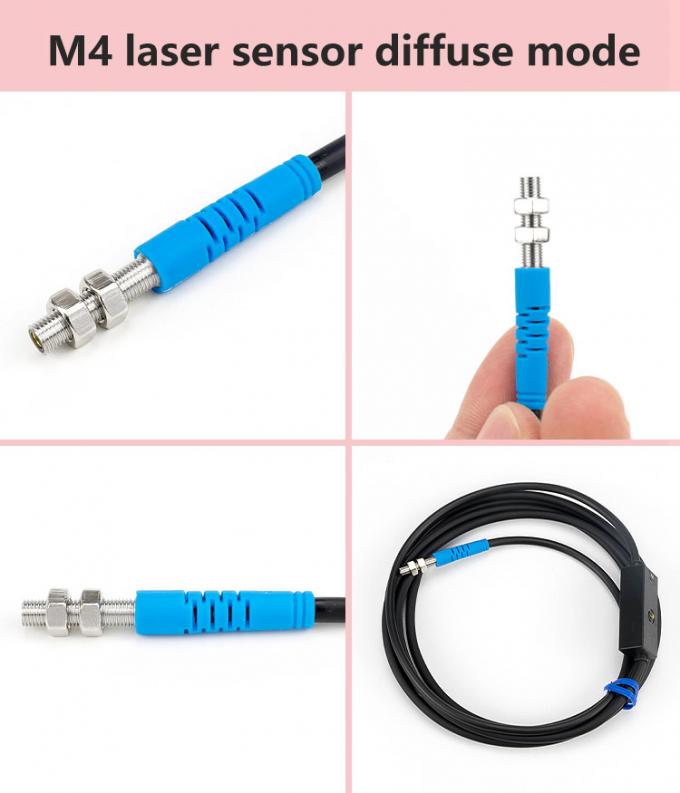 LUOSHIDA Small Diffuse Laser Sensor Diffuse Photoelectric Sensor NPN ...