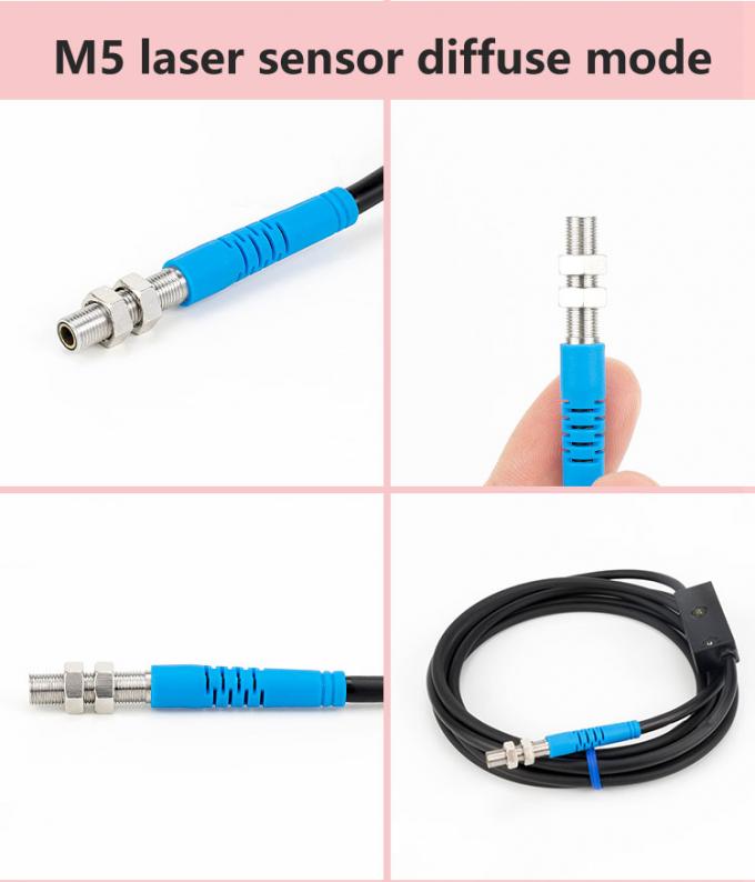 LUOSHIDA Small Diffuse Laser Sensor Diffuse Photoelectric Sensor NPN ...